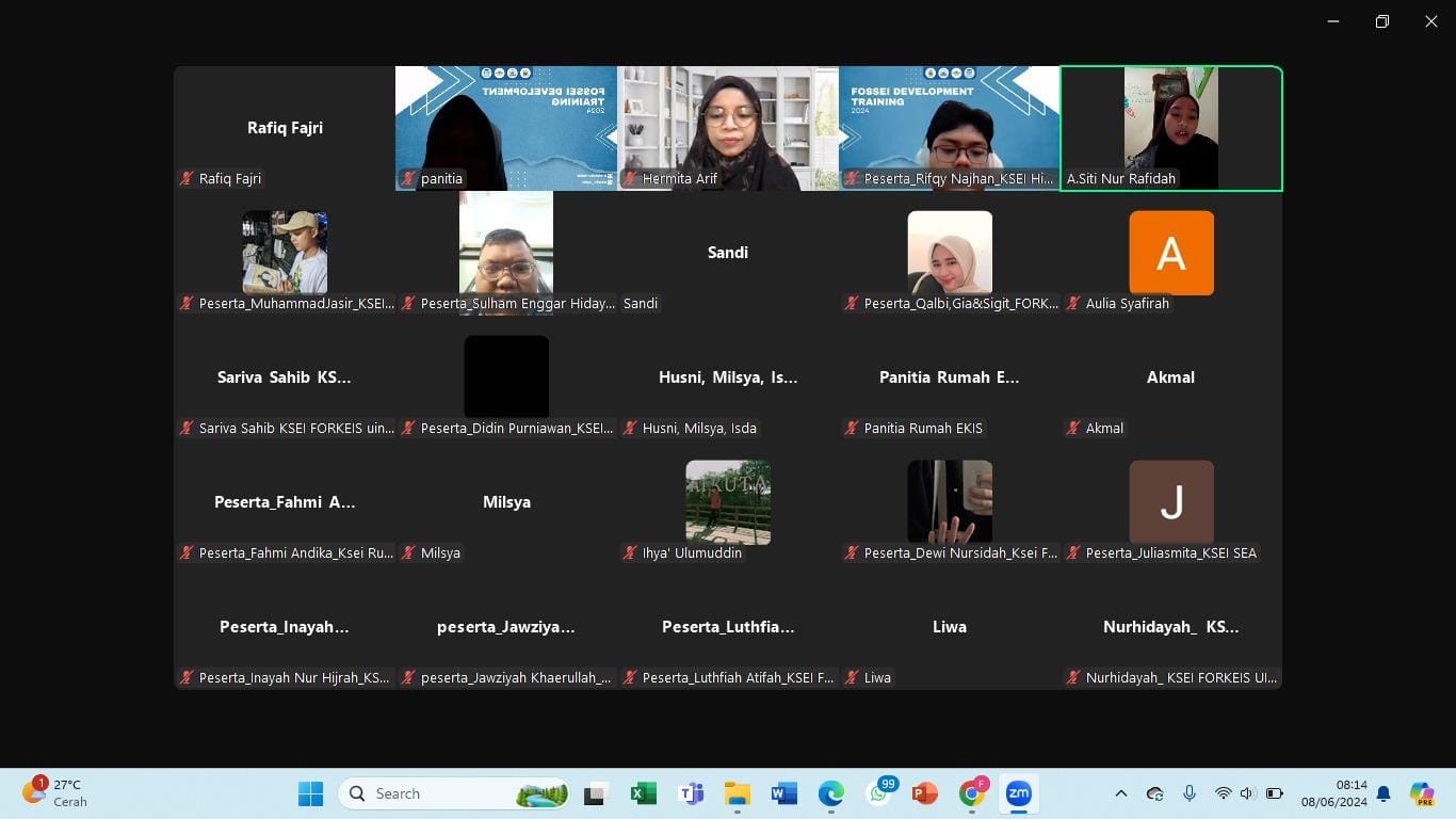 KSEI Rumah EKIS IAIN Bone Sukses Menjadi Tuan Rumah FoSSEI Development Training (FDT) 2024 ...