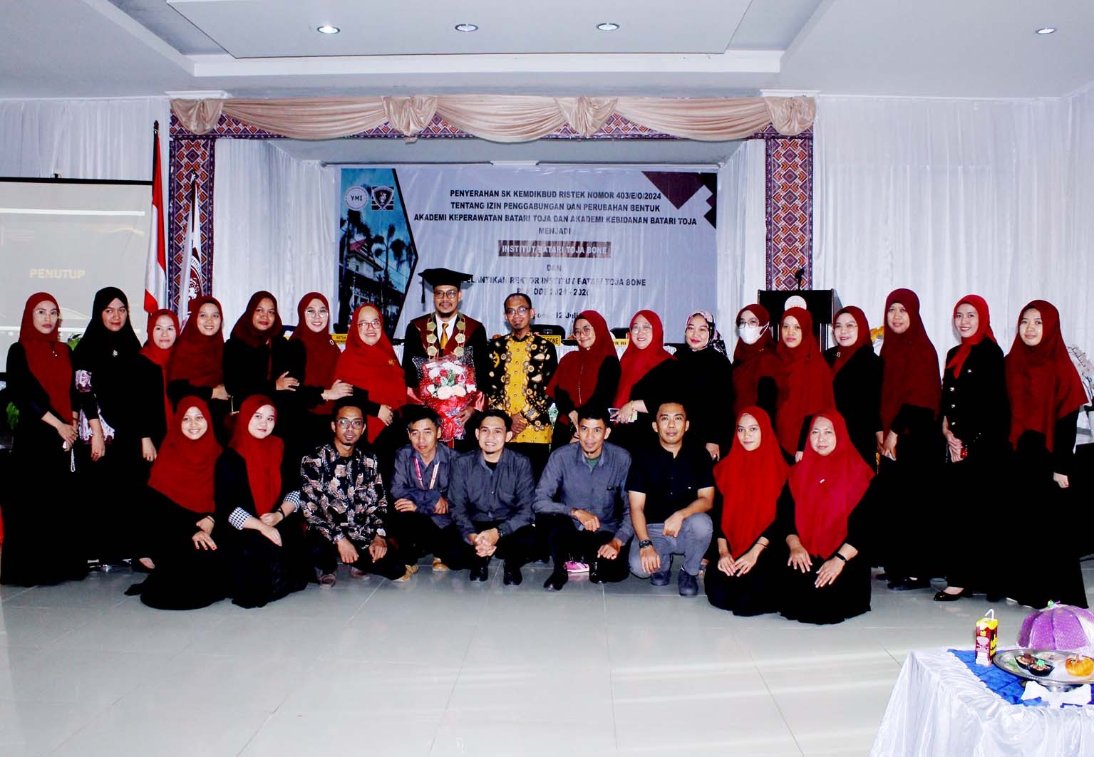 Selamat!!! Akper dan Akbid Batari Toja Resmi Jadi Institut Batari Toja Bone, Andi Lukman ...